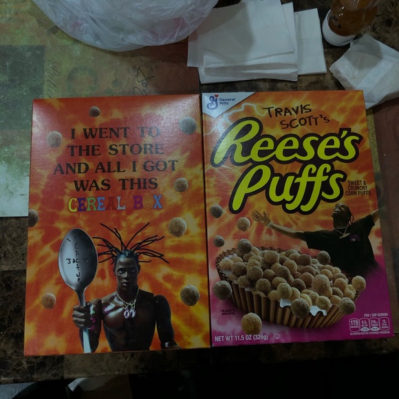 Travis Scott | Other | Travis Scott Reeses Puffs | Poshmark